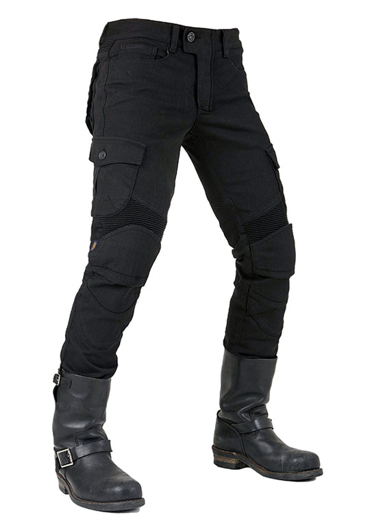 MOTORPOOL BLACK Men's Motorcycle Riding Cargo Pants – uglyBROS USA